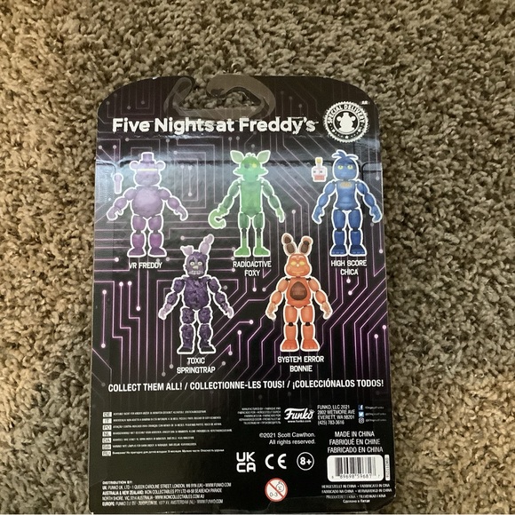 Funko | Toys | Vr Freddy Action Figure Five Nights At Freddys Glows In ...